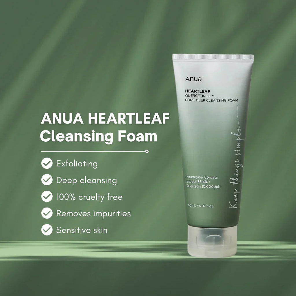 Anua Heartleaf Quercetinol Pore Deep Cleansing Foam | Masksheets