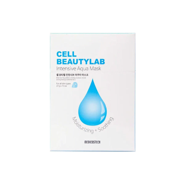 CELL BEAUTYLAB Intensive Aqua Mask - 1 Box of 10 Sheets | Masksheets