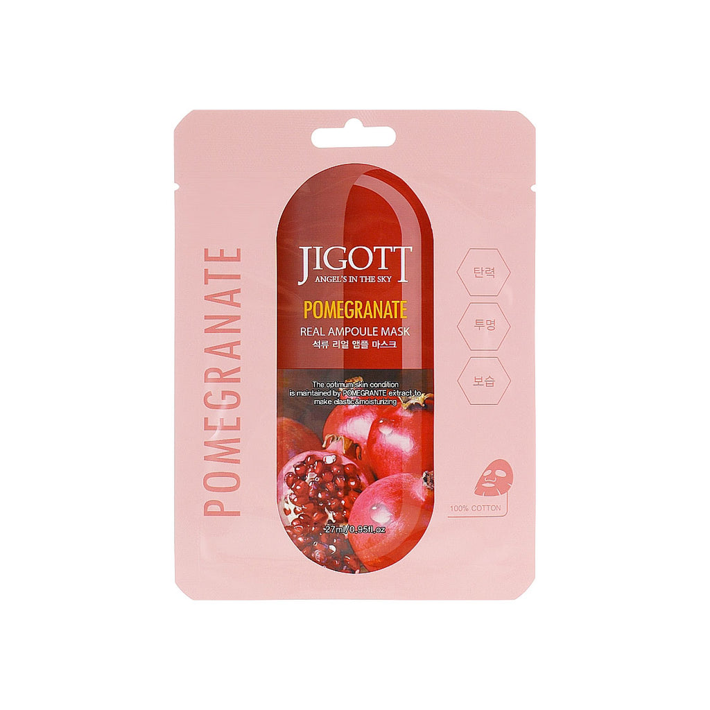 Jigott Pomegranate Real Ampoule Mask - 1 Sheet | Masksheets