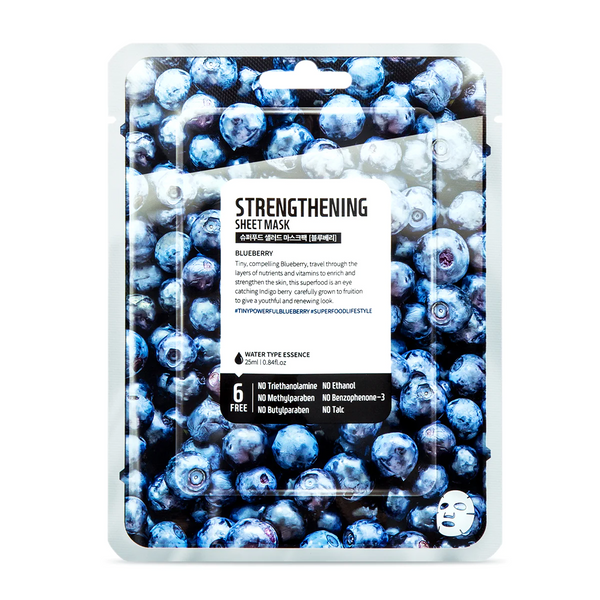 Superfood Salad Facial Sheet Mask - Blueberry | Masksheets
