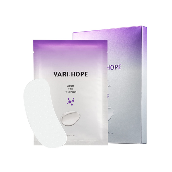 VARI:HOPE Biotics Vital Neck Patch- 1 Box of 5 Sheets | Masksheets
