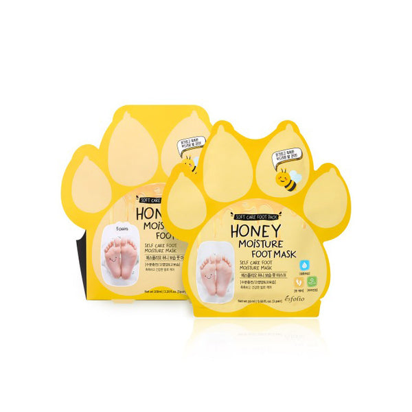 Esfolio Honey Moisture Foot Mask - 5 Pairs | Masksheets
