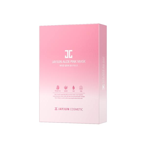 Jayjun Aloe Pink Mask - 1 Box of 10 Sheets | Masksheets