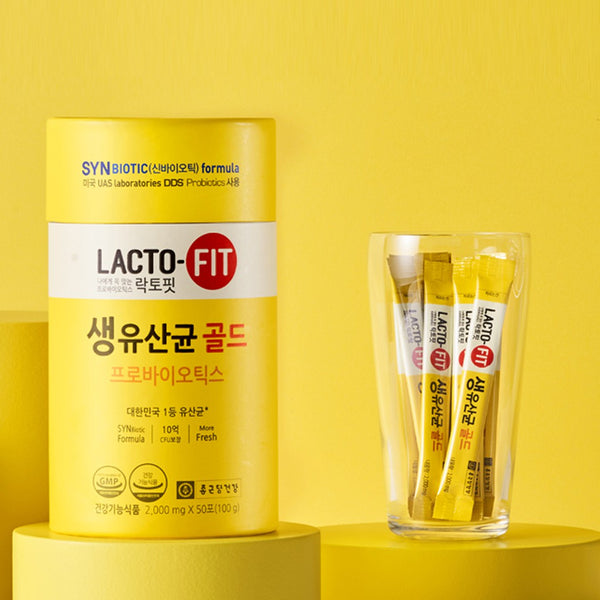 Lacto-Fit Probiotics Gold - 50 Sticks | Masksheets
